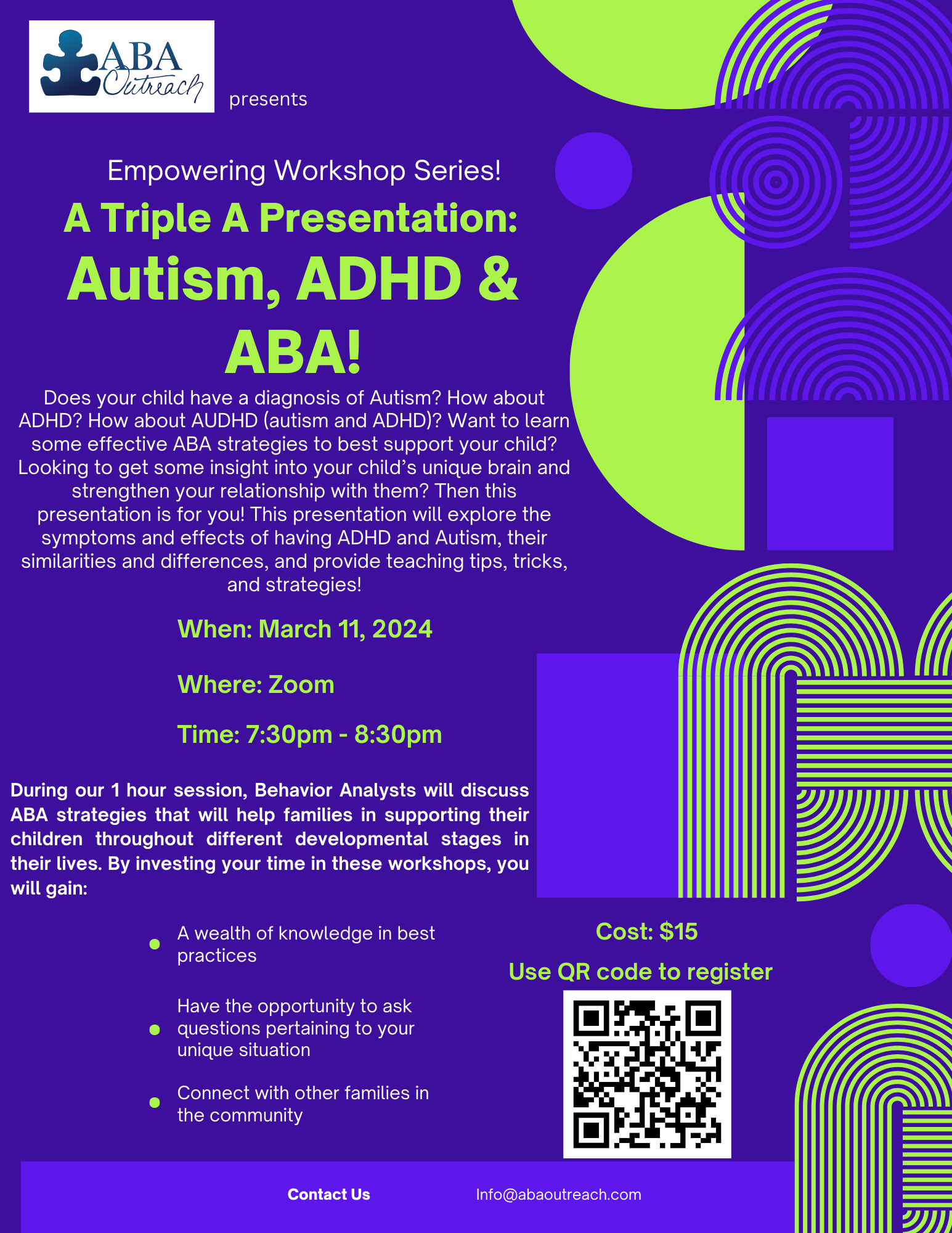 Empowering Workshop Series - ABA Outreach